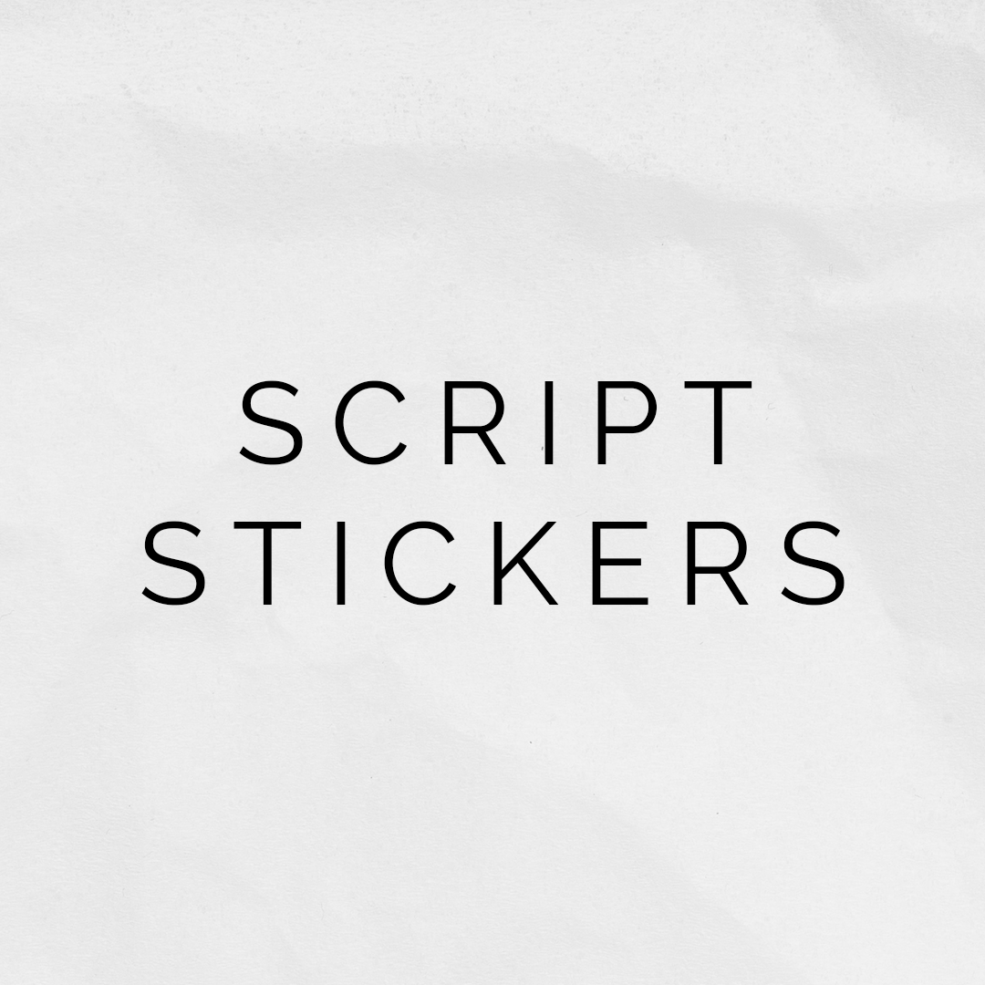 Script Stickers – Paper Dazed